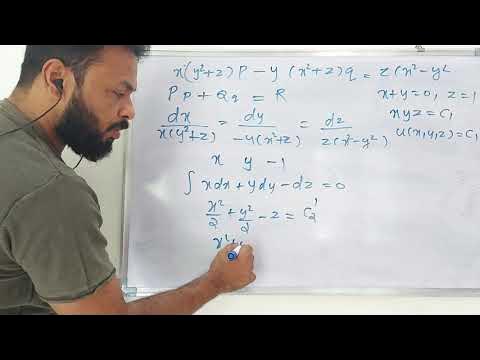 P.D.E...Integral Surface passing through a given surface - YouTube