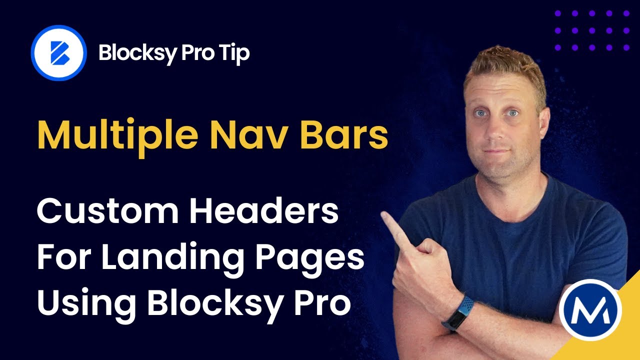 Blocksy Pro's Multi-Header: Make your landing pages covert. - YouTube