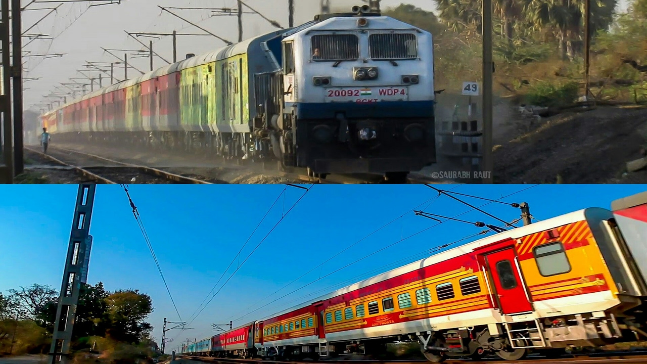 Third Trial of Long load LHB Train..! WDP4 Clocks 120kmph on Western ...