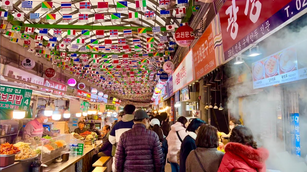 [4K SEOUL] 동대문 닭한마리, 생선구이 골목에서 광장시장을 지나 세운아케이드까지 Dongdaemun Dak Hanmari ...