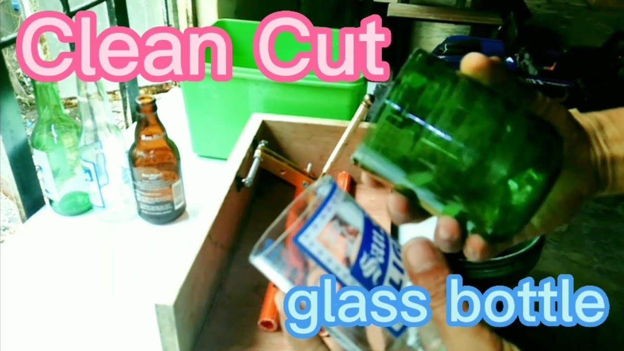 How to clean cut glass bottle DIY - YouTube