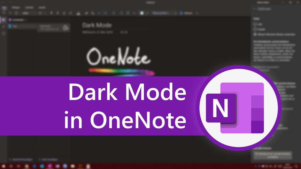 Dark Mode in OneNote für Windows 10 aktivieren | Malter365.de - YouTube