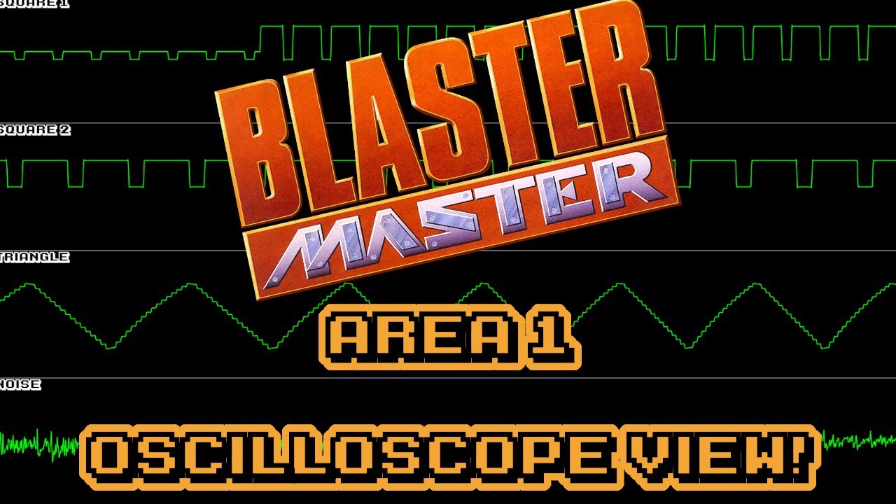 Blaster Master (NES) - Area 1 - In Oscilloscope View! - YouTube