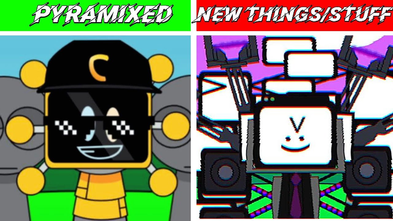 Sprunki Pyramixed New Things/Stuff l EXTRA BONUS CHARACTERS! (NEW MOD ...