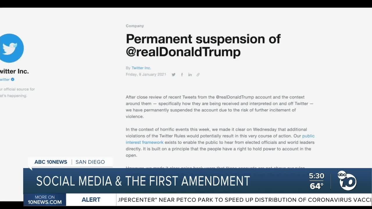 Social media and the First Amendment - YouTube