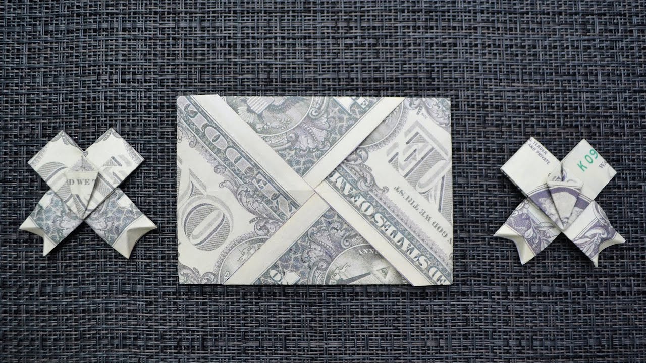 My MONEY ENVELOPE WITH THE BOW | Dollar Origami | Tutorial DIY by ...