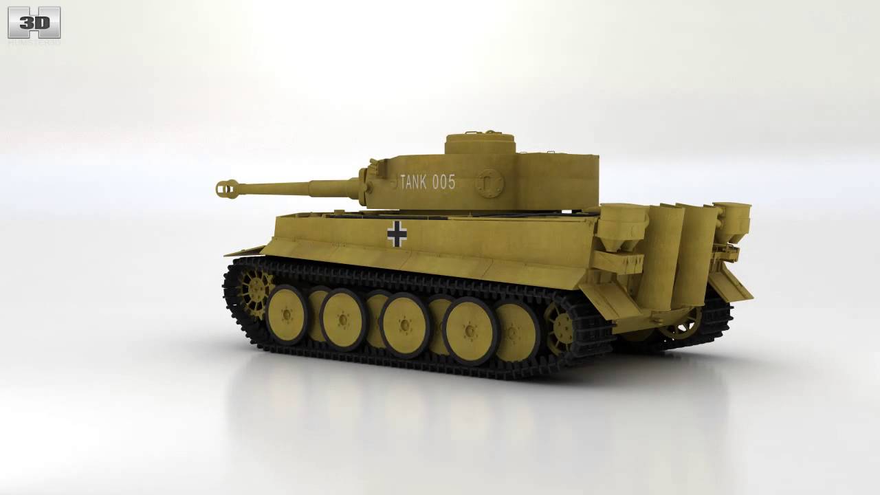 Tiger I by 3D model store Humster3D.com - YouTube