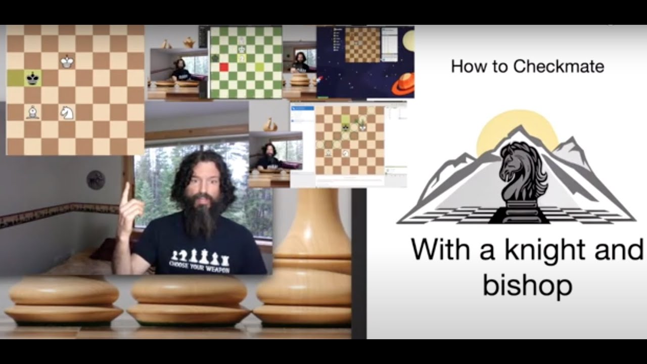 How to checkmate with a knight and bishop - YouTube