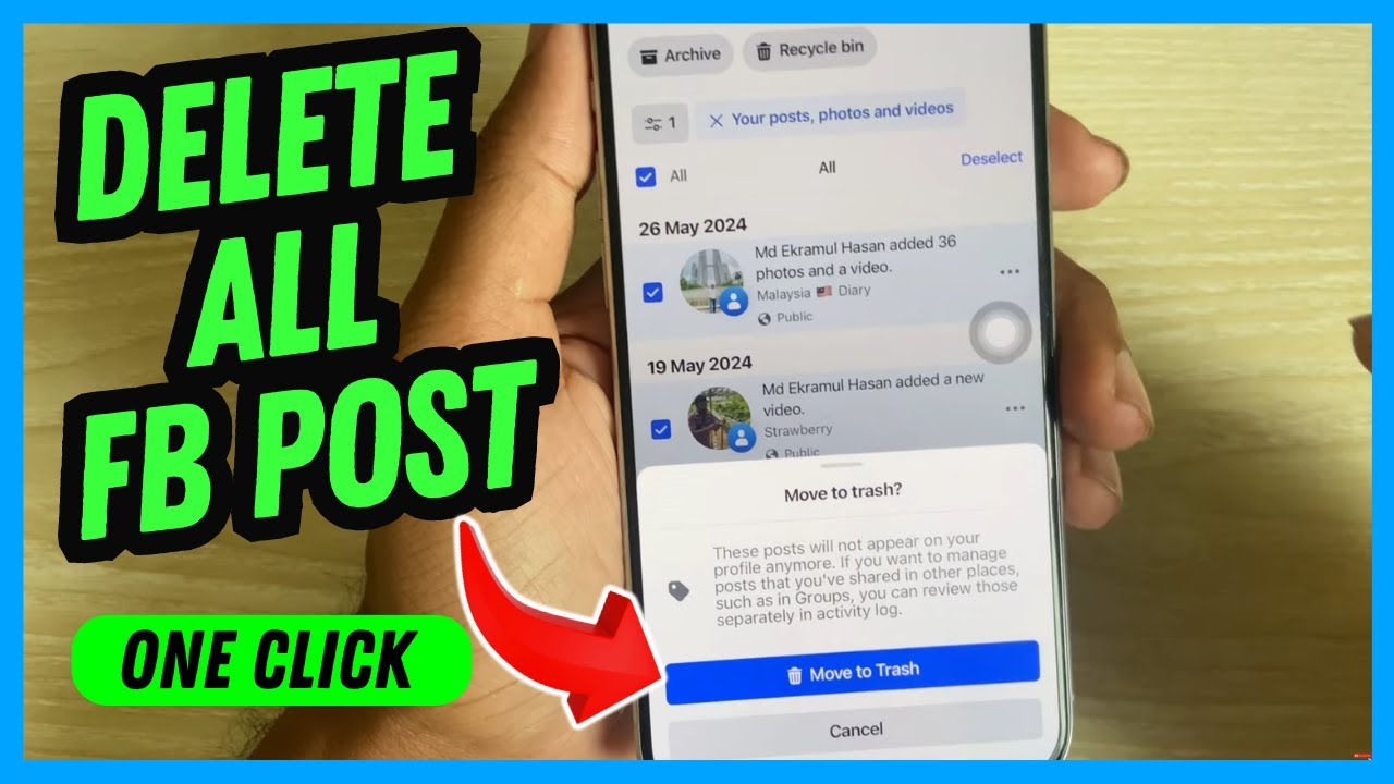 How to delete all post on Facebook | Bulk Delete Old Facebook Posts ...