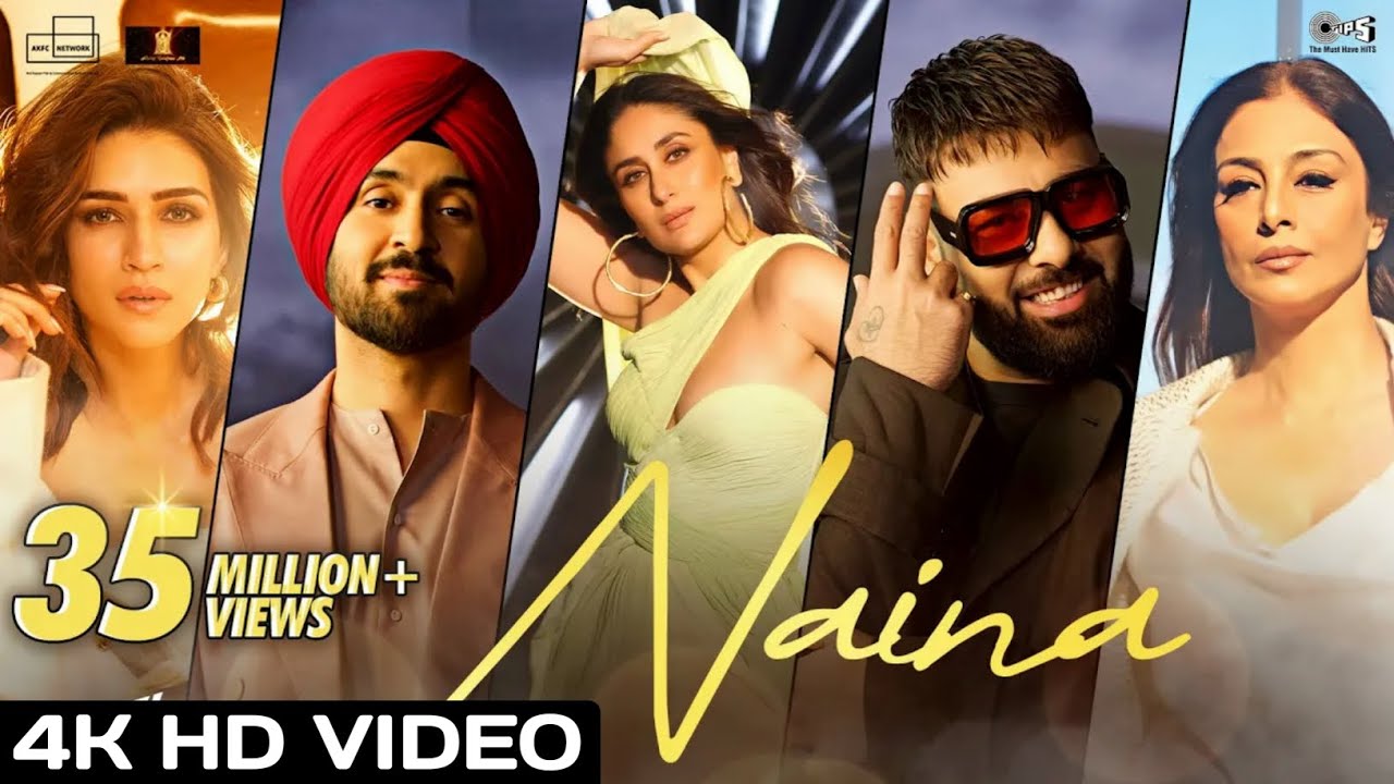 Naina Full HD Song Video | Crew | Diljit Dosanjh, Ft. Badshah | Tab ...