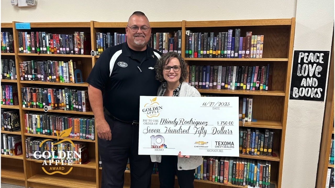 Mindy Rodriguez: Texoma's Golden Apple Award winner - YouTube
