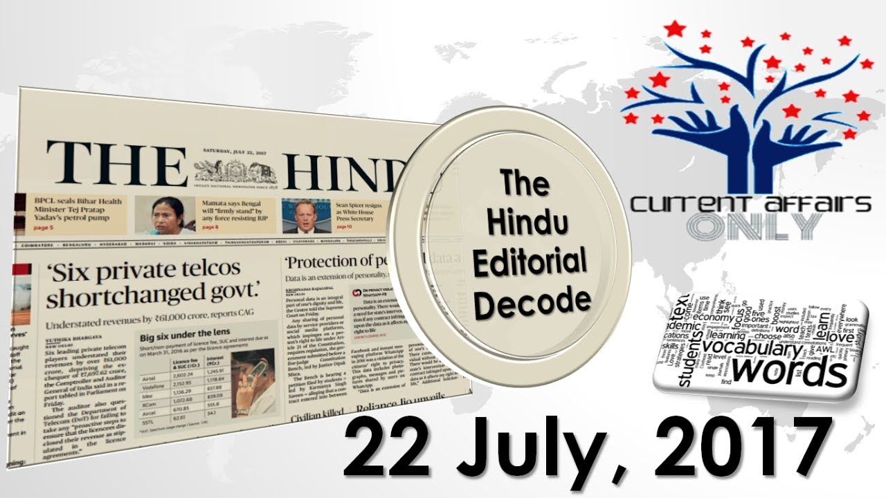 22nd Jul 2017-The Hindu, Livemint Editorial News Paper Analysis- H1N1 ...