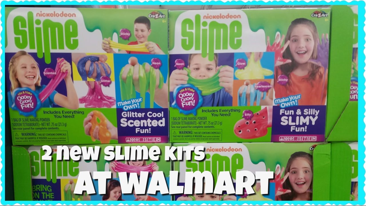 NEW NICKELODEN SLIME KITS AND GALLONS OF GLUE AT WALMART - YouTube