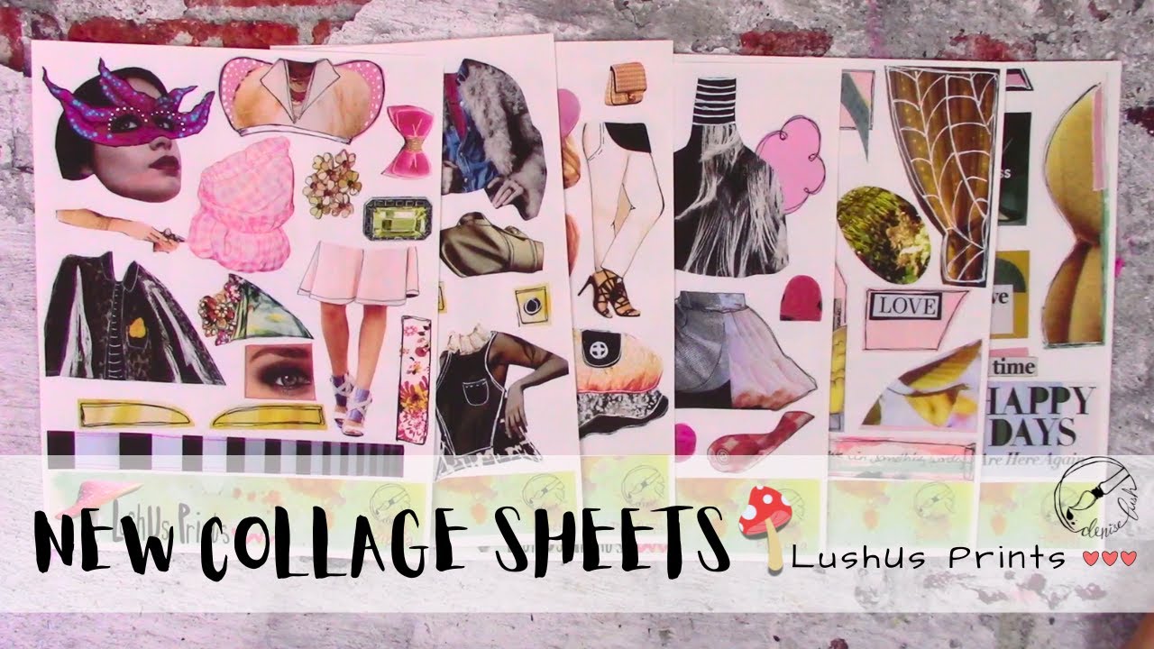 PRINTABLES! I have NEW Collage Sheets! - YouTube