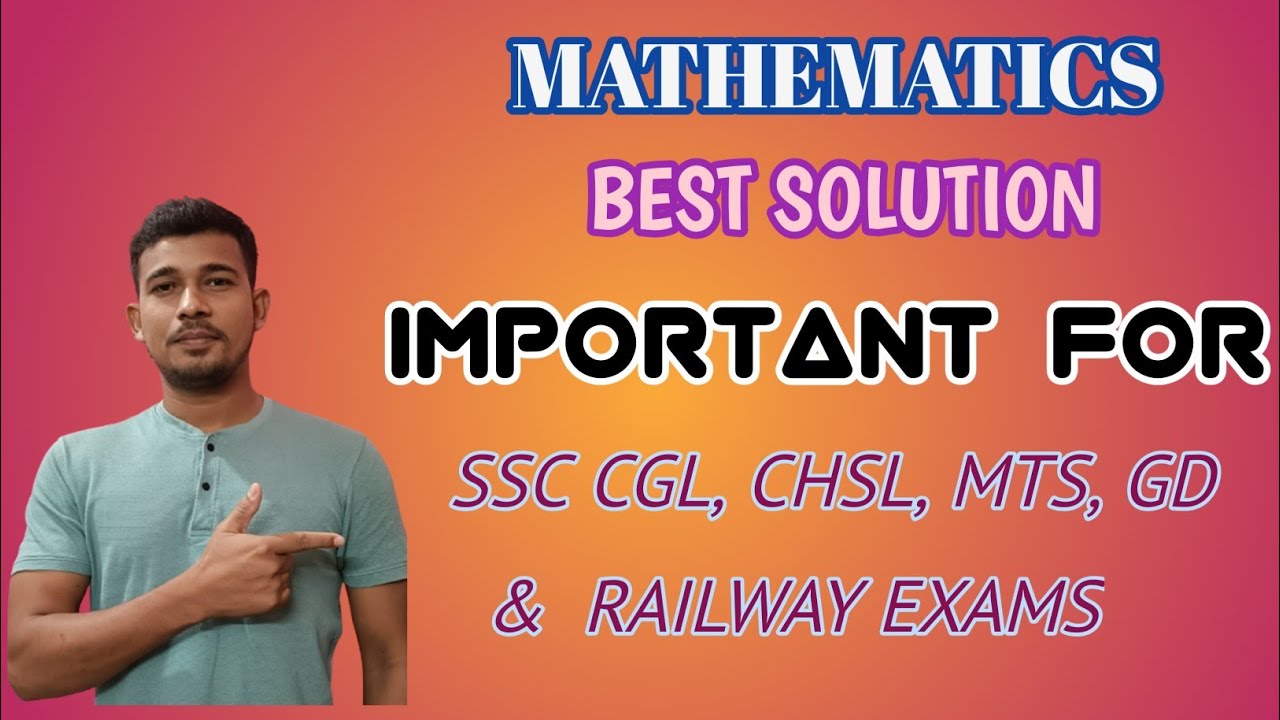 Mathematics Practice Class। Maths For Beginners। Best Tricks For CGL ...