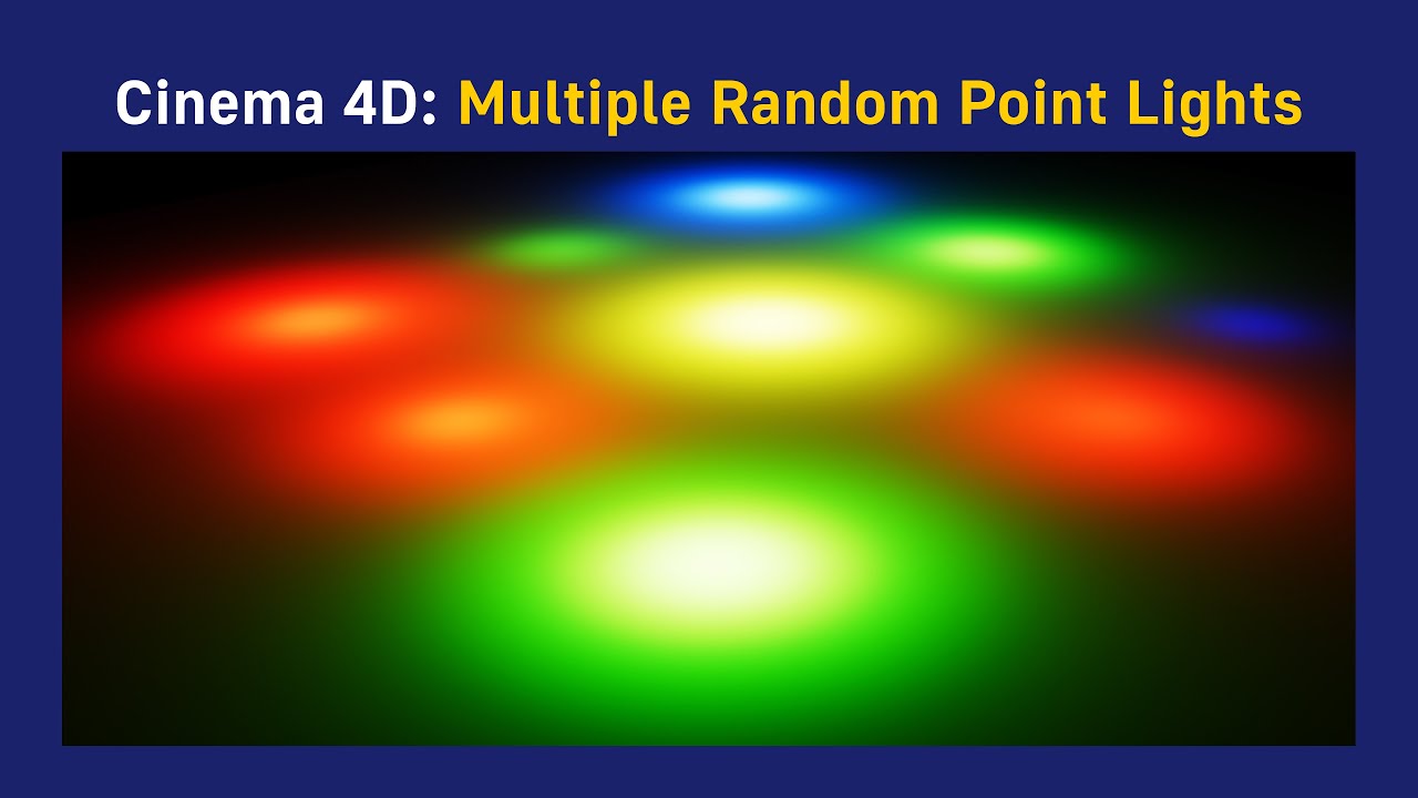 Cinema 4D: Multiple Random Point Lights - YouTube