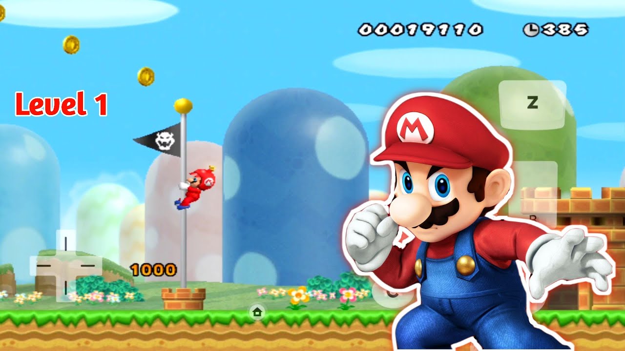 Super mario bros world 1-1 - YouTube