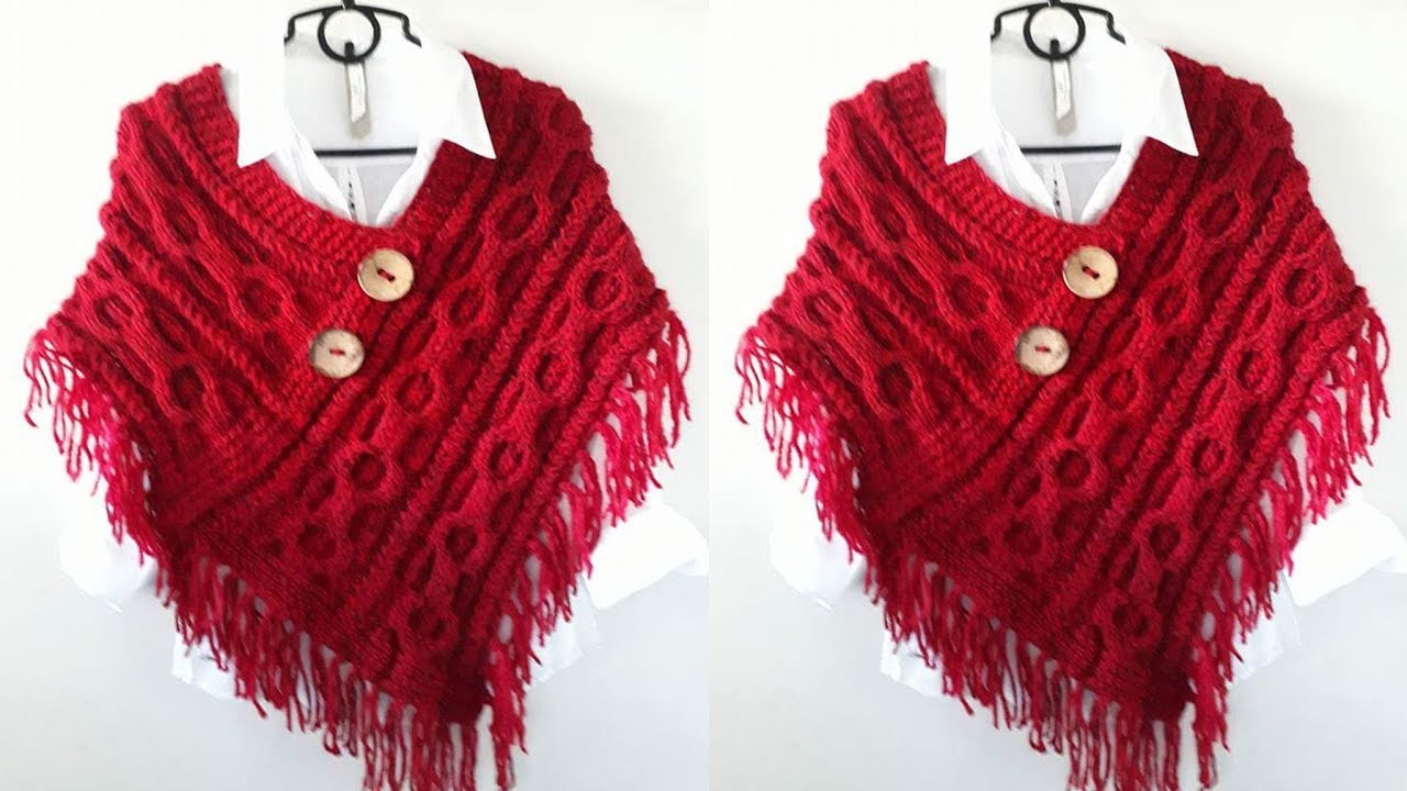 MODERNOS PONCHOS TEJIDOS A CROCHET / NUEVOS MODELOS - YouTube