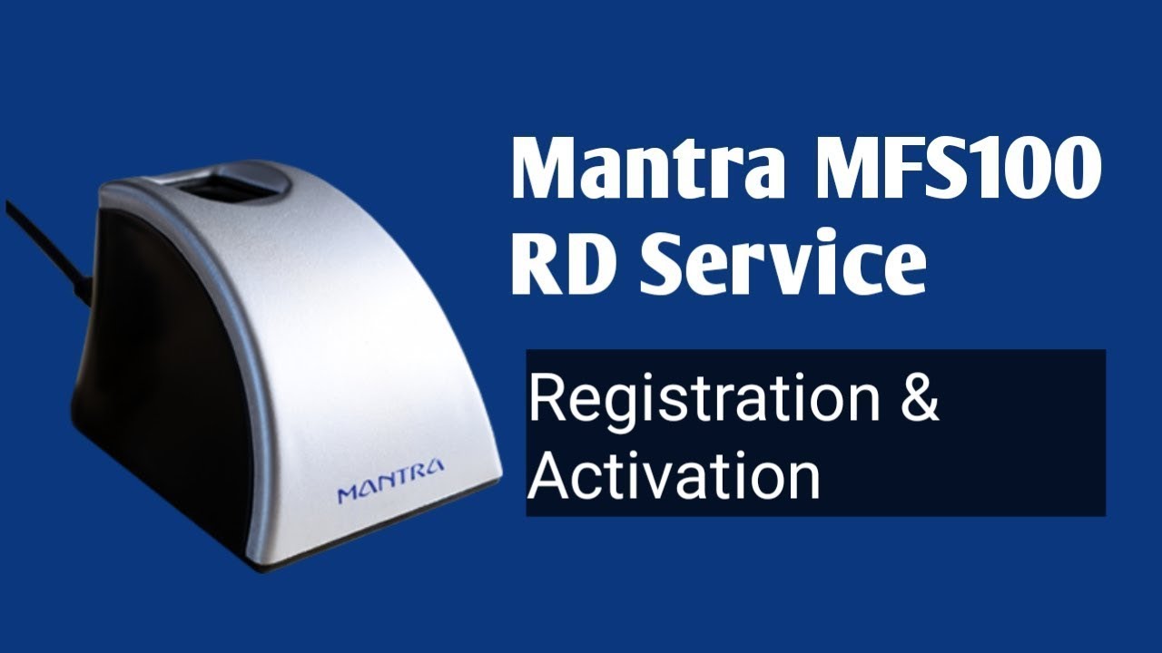 How to Register Mantra MFS100 Biomatic Device Rd Service || Mantra ...