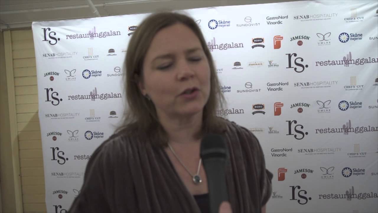 Malin Söderström Årets Krögare på Restauranggalan 2014 - YouTube