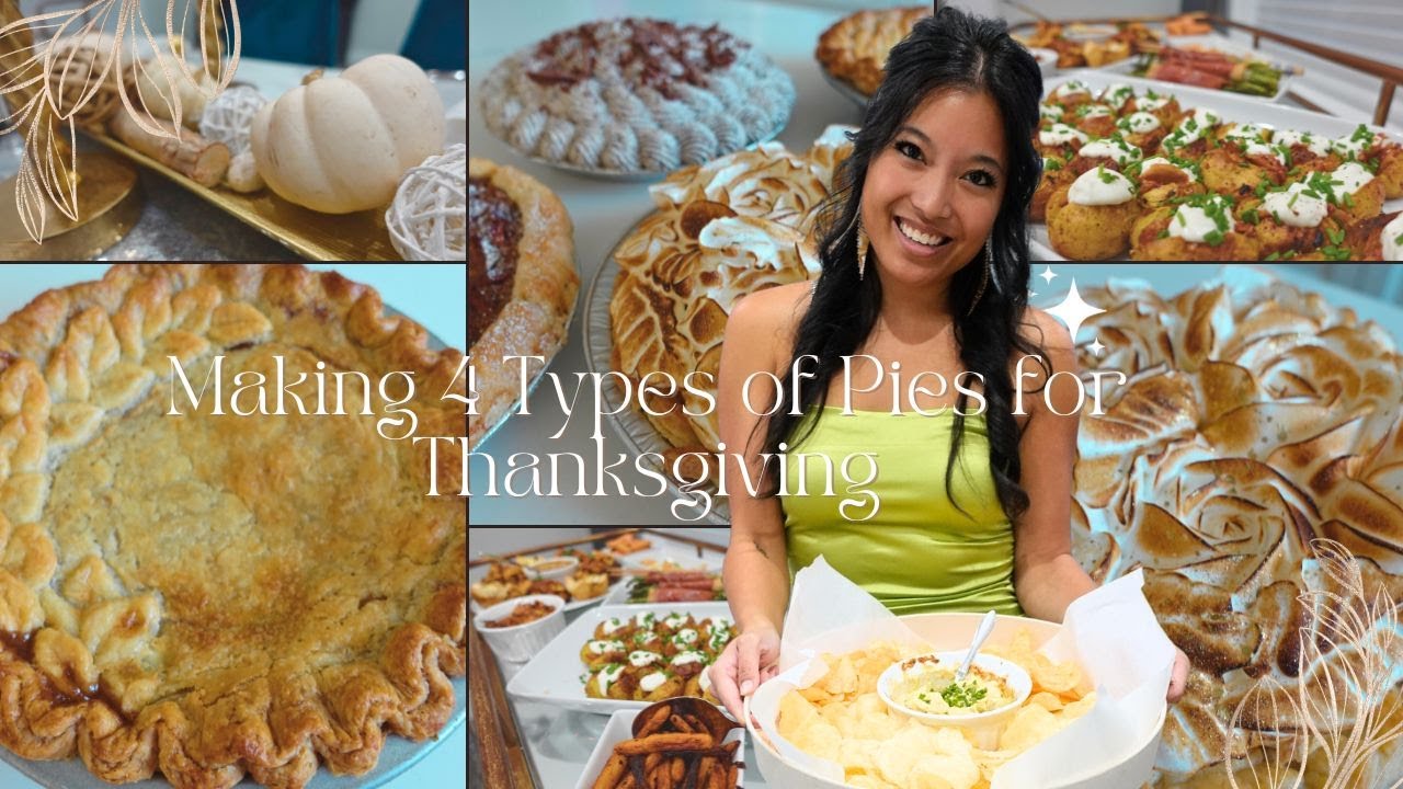 Making 4 Different Types of Pie for Thanksgiving | Baking Vlog by Sweet Dreams Bake Shoppe - YouTube
