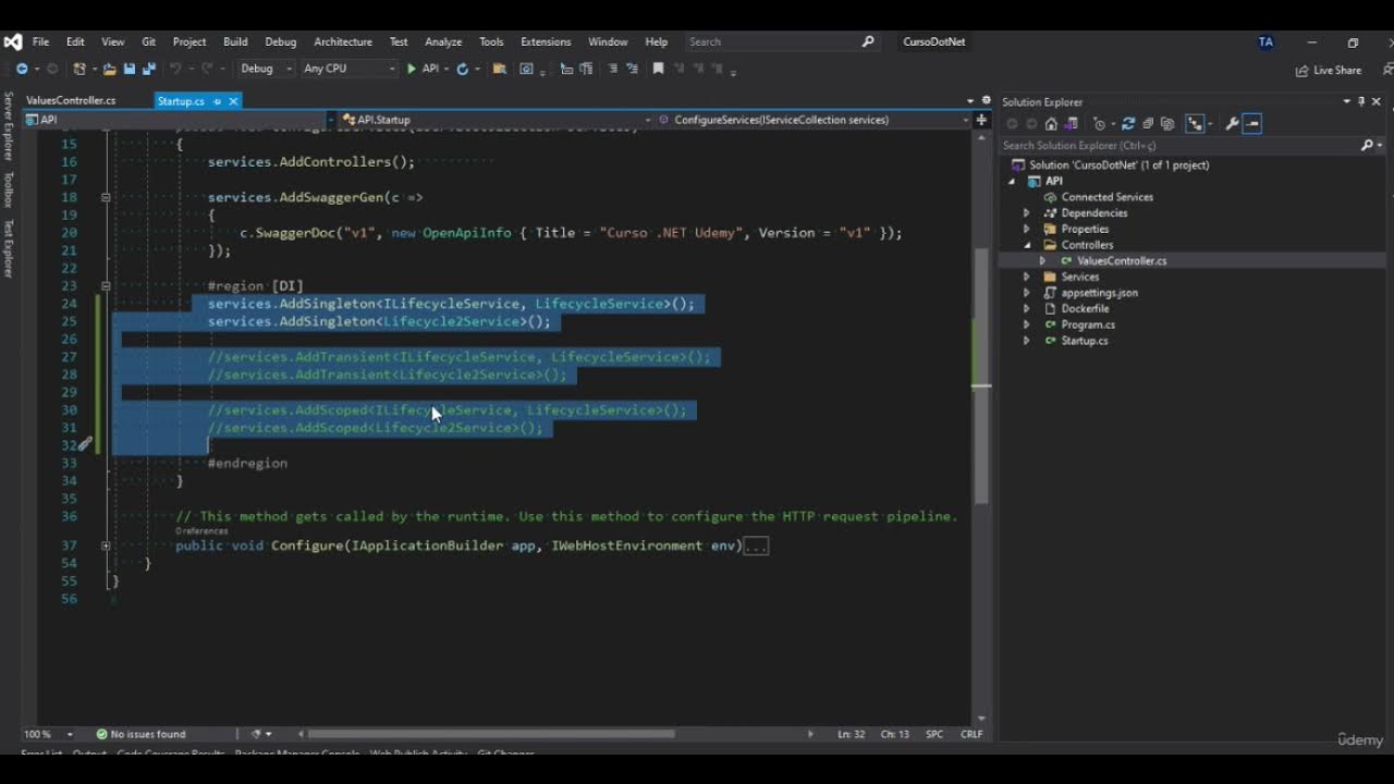 .NET Injeção de dependência - YouTube
