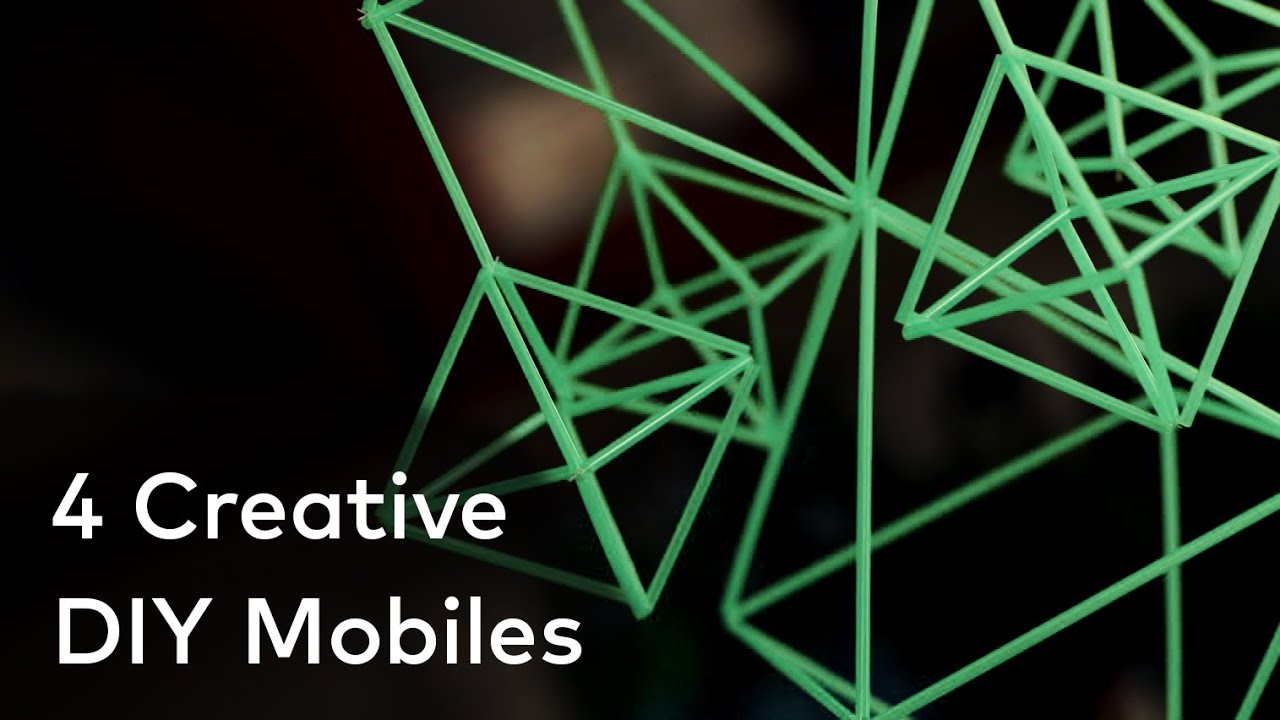 4 Creative DIY Mobiles - YouTube