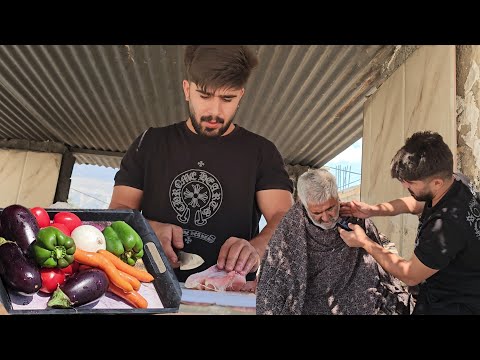 ✨ Rural Life Adventures with Saleh: Cooking, Caring & Dad’s Beard Trim 👨‍🍳❤️🧔✨