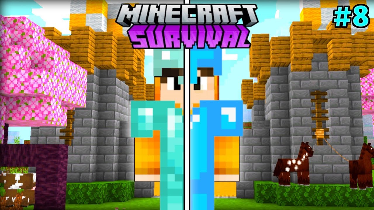 Enchanting My Full Diamond Set Minecraft Gameplay #8 - YouTube