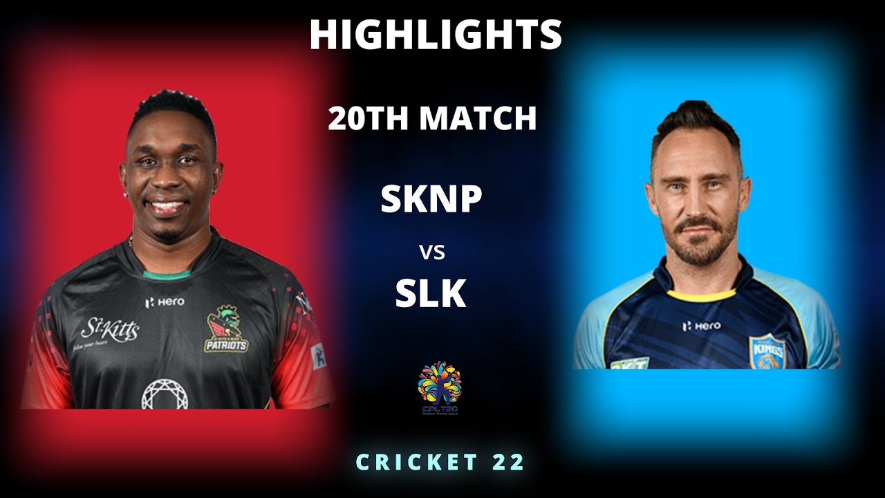 SKNP vs SLK 20th Match CPL 2022 Highlights | SKNP vs SLK Full Match ...