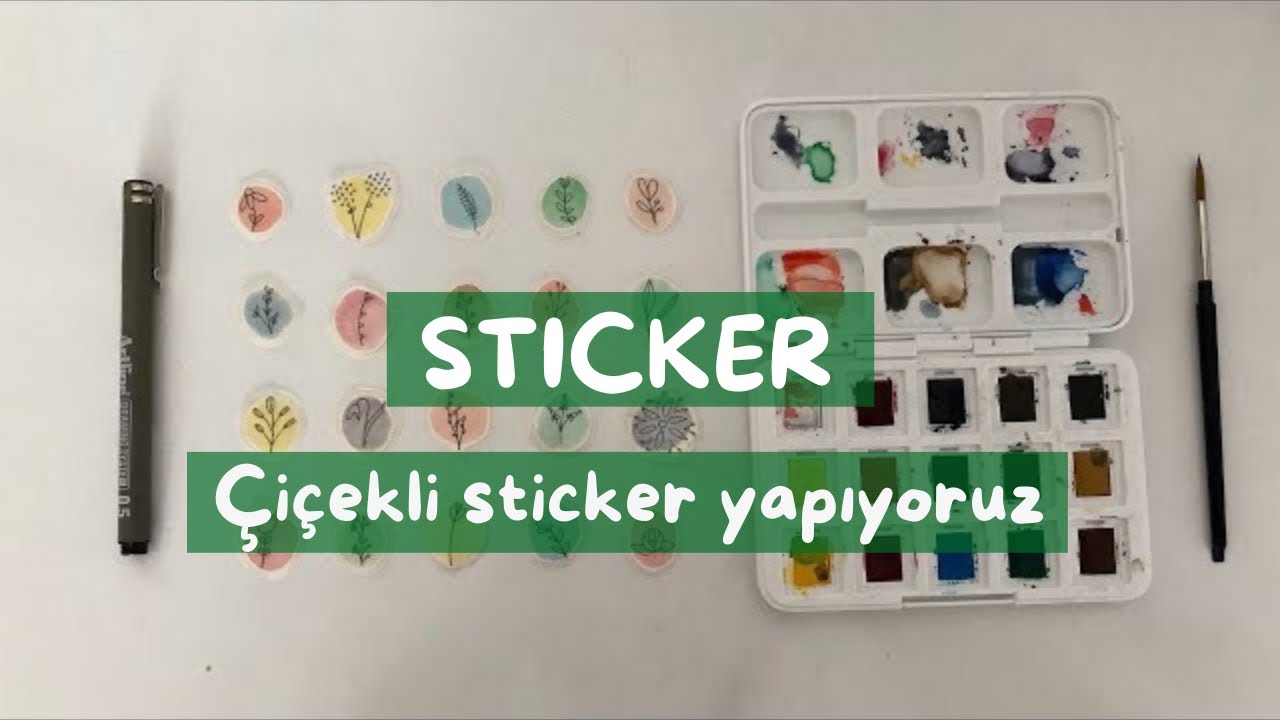 DIY | Basit Sticker Yapımı - YouTube