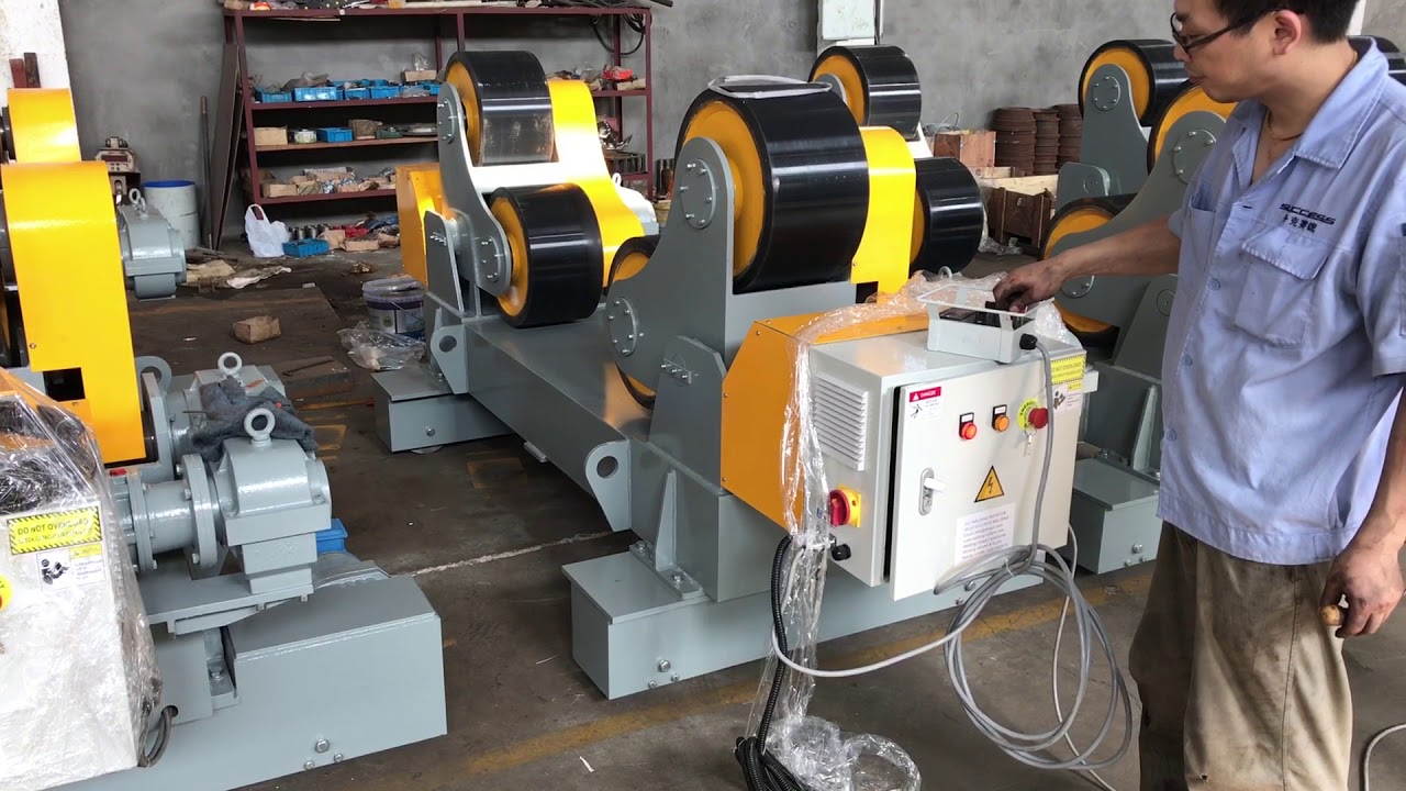 40T Motorized Pipe Welding Rollers - YouTube