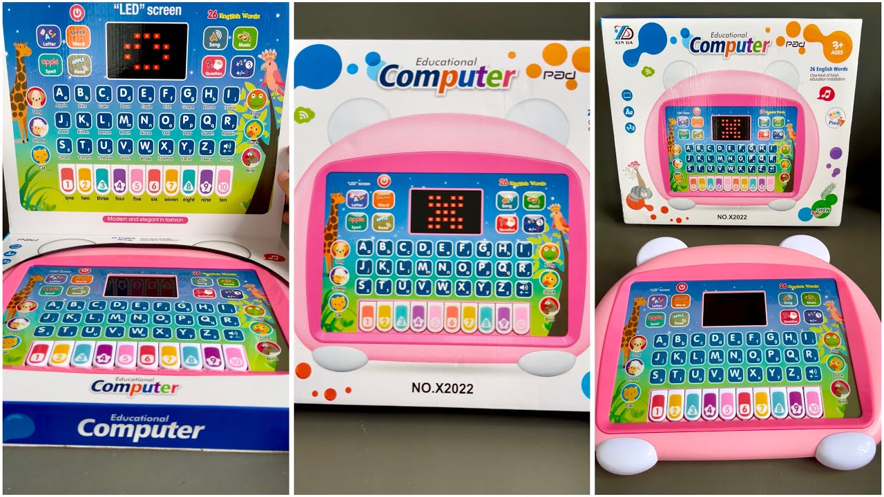 Toys - Unboxing mainan edukasi computer anak - YouTube