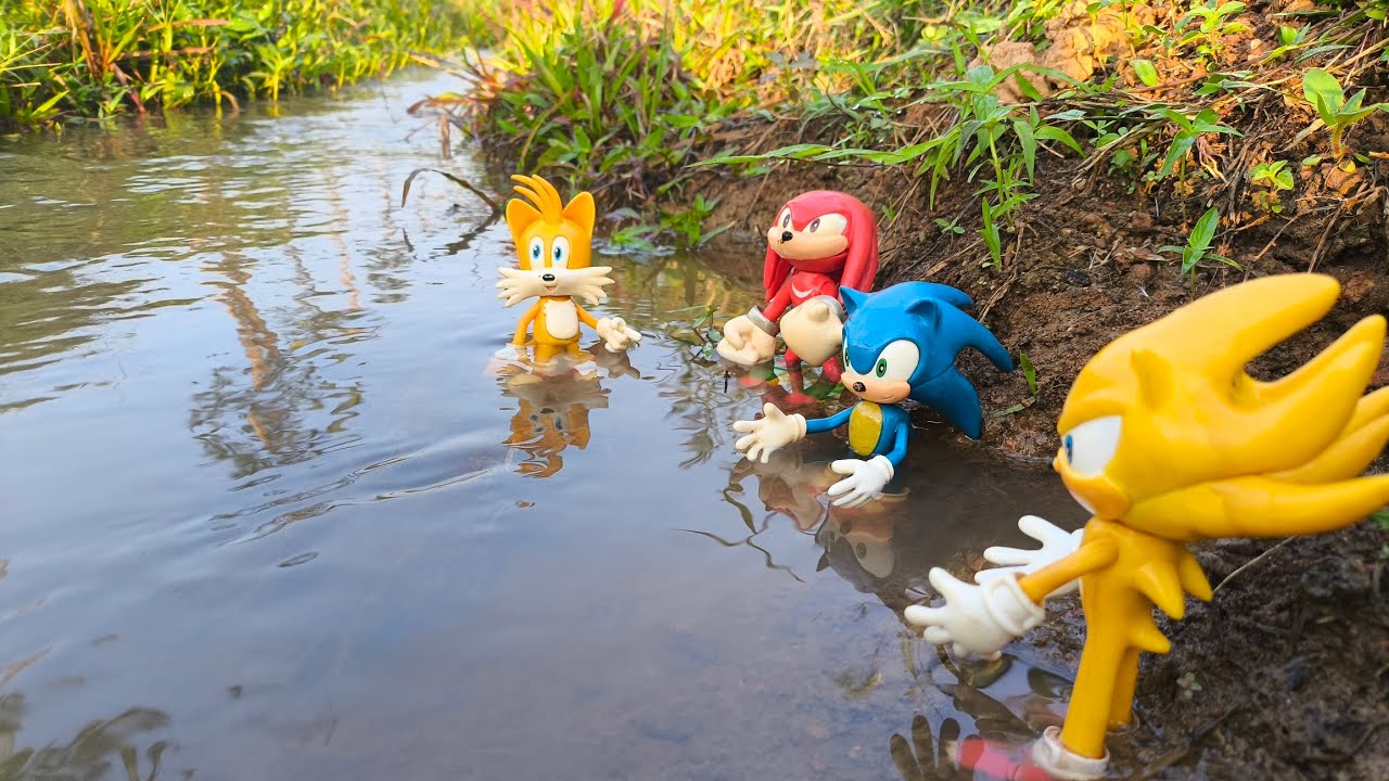 Sonic the hedgehog action figure :Sonic/knukles/Super sonic/Prime/Jaks ...