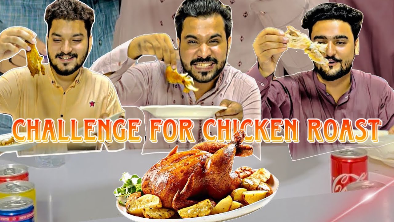 Funny Bottle Flip Challenge For Chicken Roast 🐔 | Eating Chicken Saaji ...