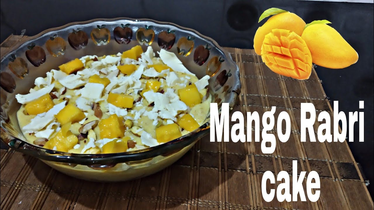 Mango Rabri cake | summer dessert🍧 - YouTube