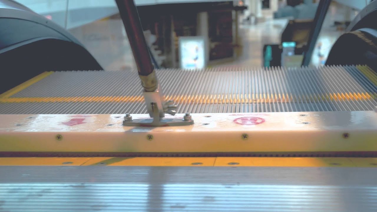 REN escalator cleaning tools - YouTube