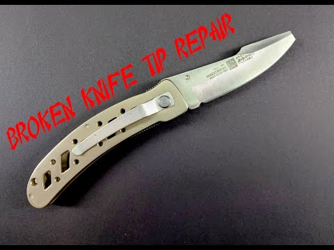 Pocket Knife Tip Repair, How to fix a broken knife, Sharpening Tips and ...