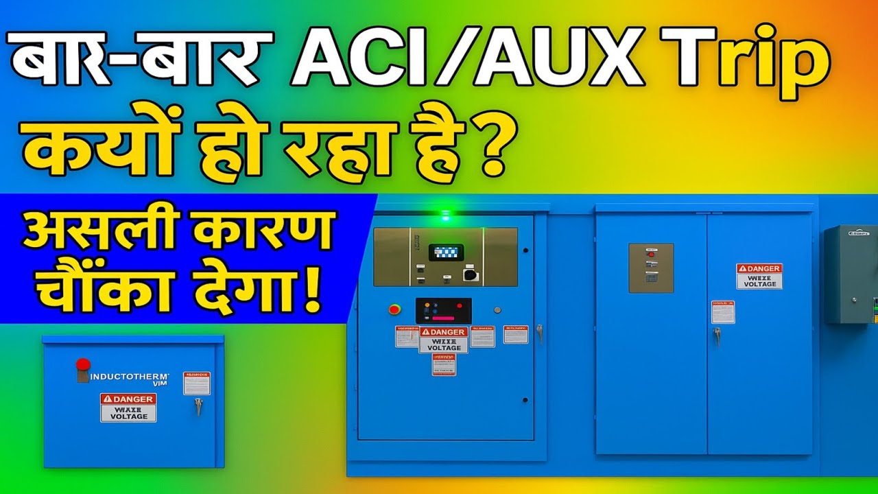Inductotherm Panel Aci/Aux Trip Explain in Hindi | ACI ट्रिप आने से ...
