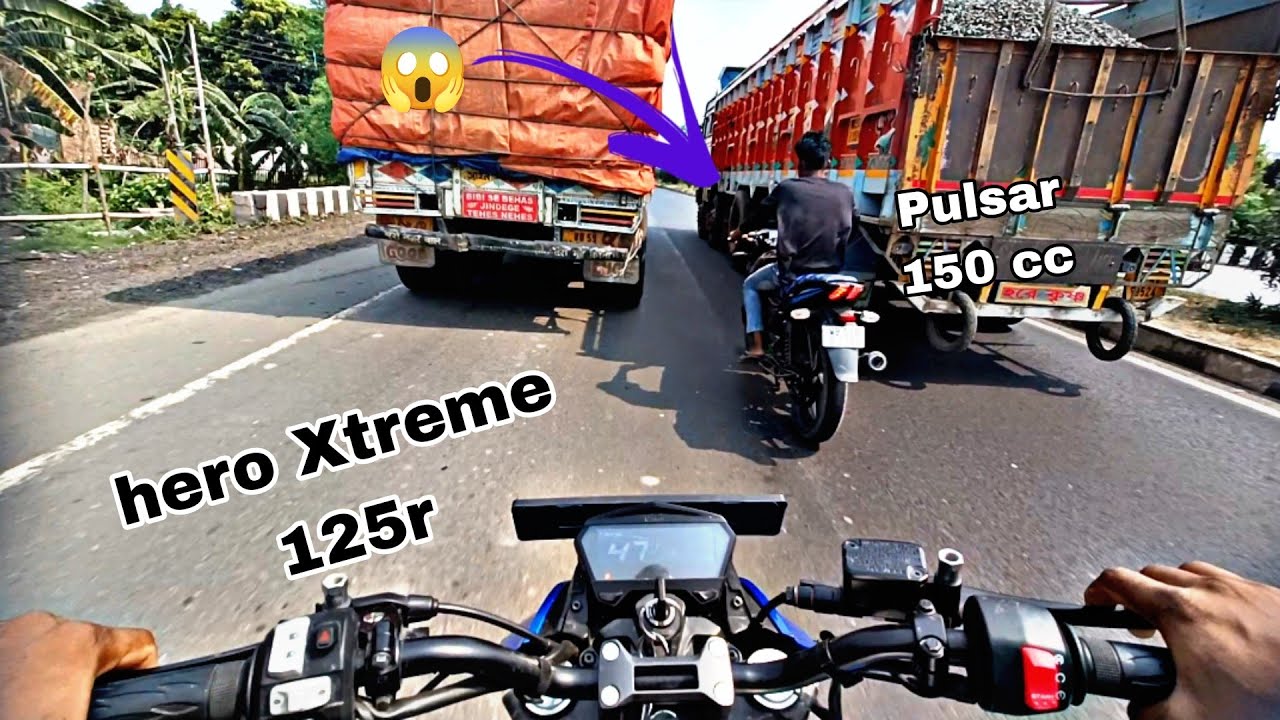 Hero Xtreme 125 r versus Bajaj Pulsar 150cc drag race Hero Xtreme top ...
