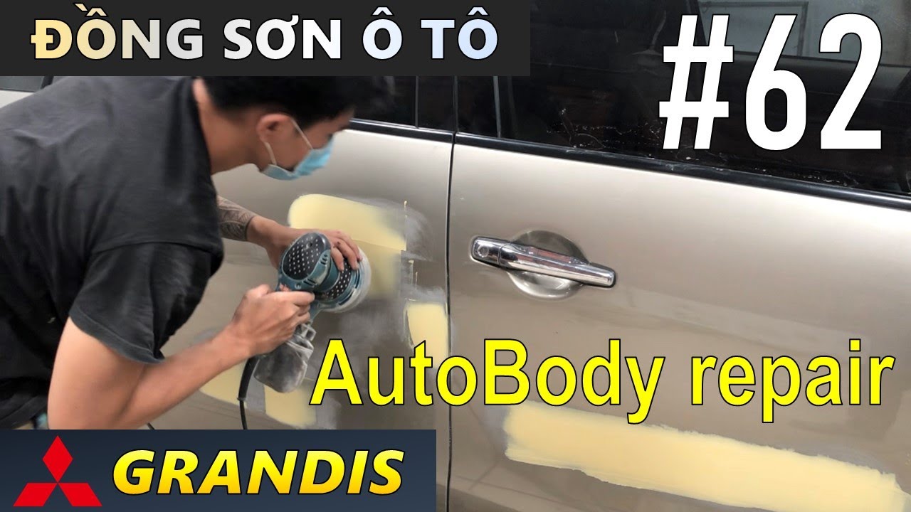 🔨Đồng sơn quanh xe MITSU Grandis (S18 - DesertSand) - Car painting ...