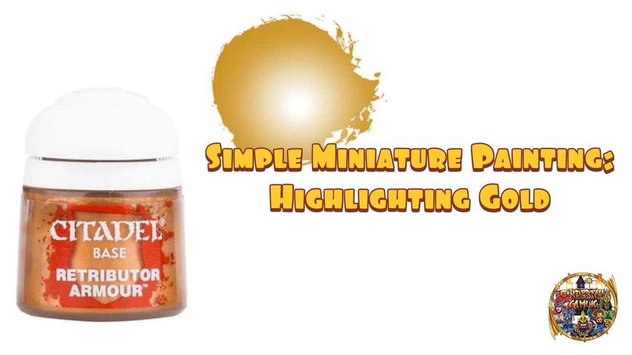 Simple Miniature Painting: Highlighting Gold - YouTube