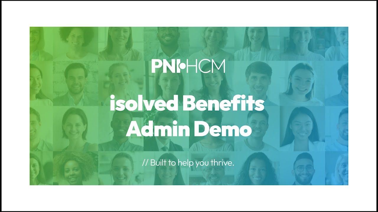 isolved Benefits Administration Demo | Powered by PNI•HCM - YouTube