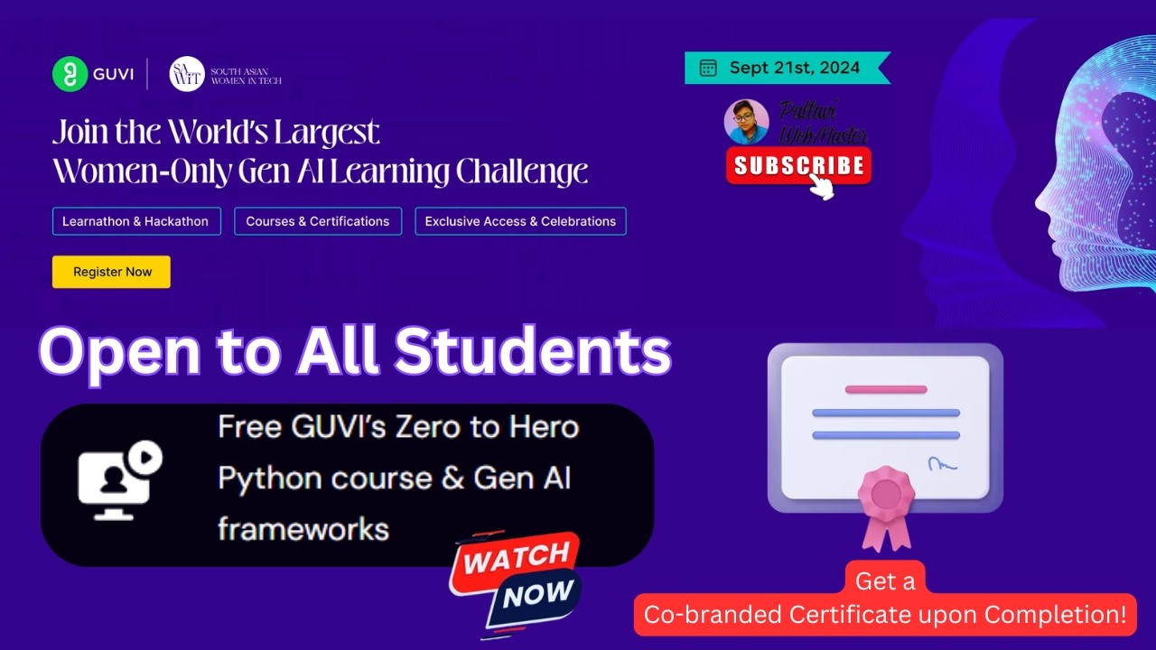 Join SAWiT.AI's Gen AI Learnathon 💻 | Free Python Course & Branded ...