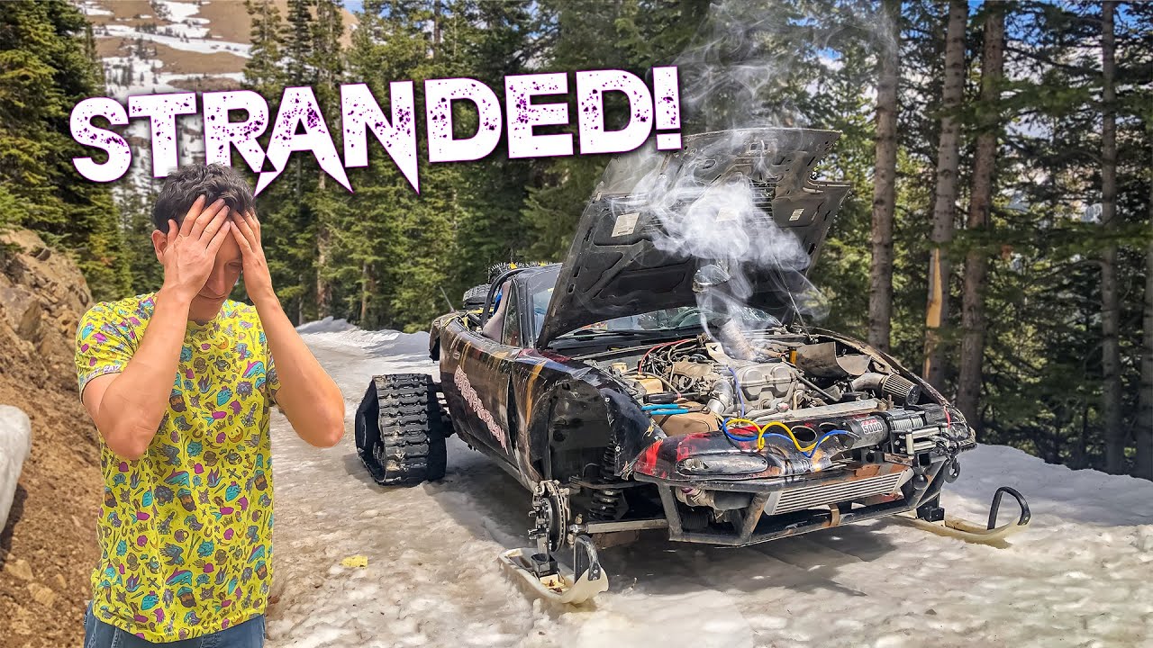 Miata on Skis Blows Up On Mountain: 7 Hour Rescue With Shred Eighty ...