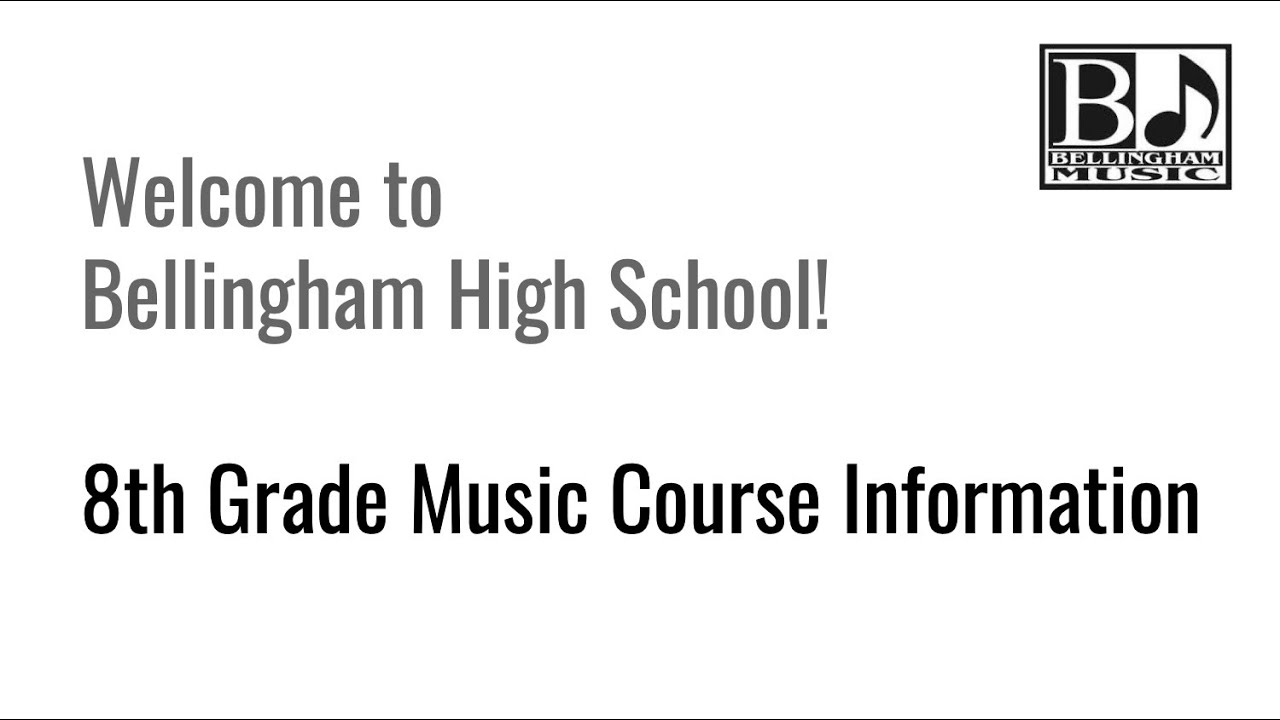 8th Grade Music Course Selection Info - YouTube