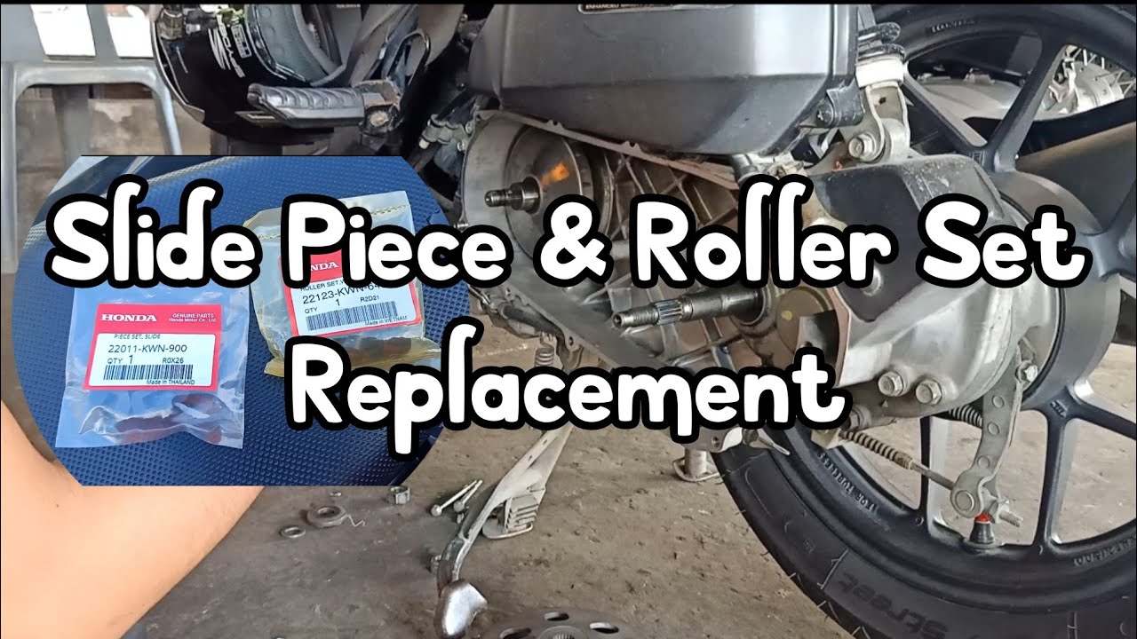 Slide Piece & Roller Set Replacement l 25k ODO Honda Click 125i V1 😃 ...