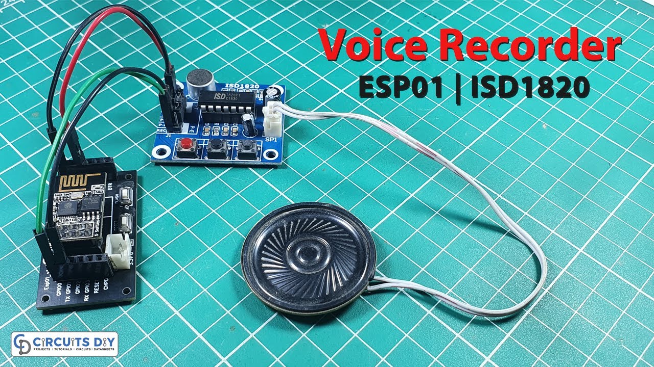 Voice Recording with ISD1820 Module and ESP01 - YouTube
