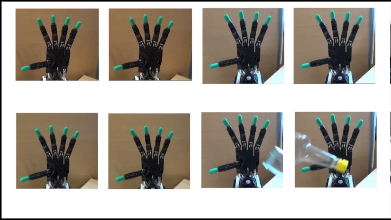 Haptic object recognition using a robotic hand - YouTube