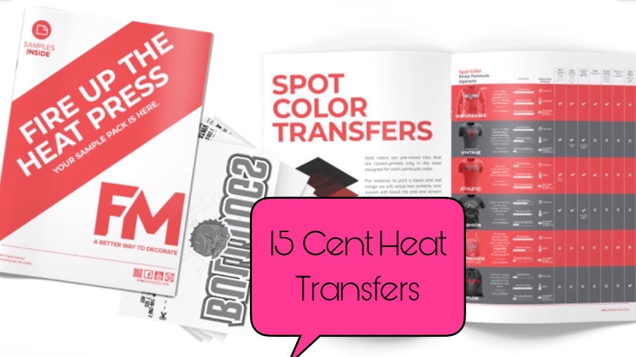 FM Expressions 15 Cent Heat Transfer Sample Package Review - YouTube